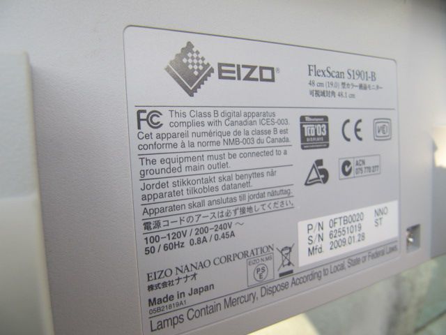 Màn hình EIZO FlexScan S1901-B (Made in Japan) | Diễn đàn Designer Việt Nam